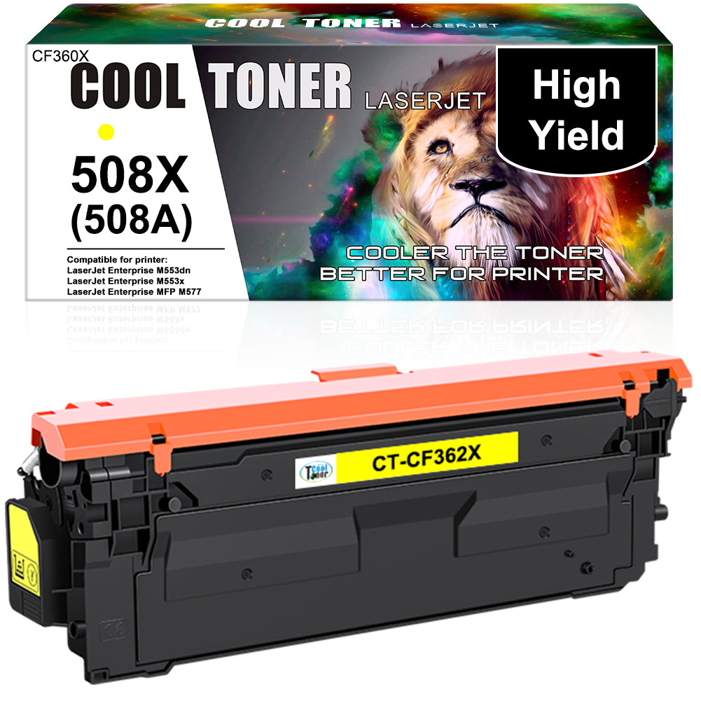 Cool Toner Compatible Toner Cartridge Replacement for HP CF362X 508X Y